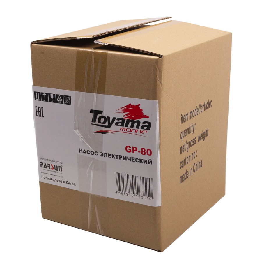 Насос электрический Toyama GP-80 купить недорого у дистрибьютора с ...